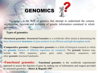 Functional genomics | PPTX