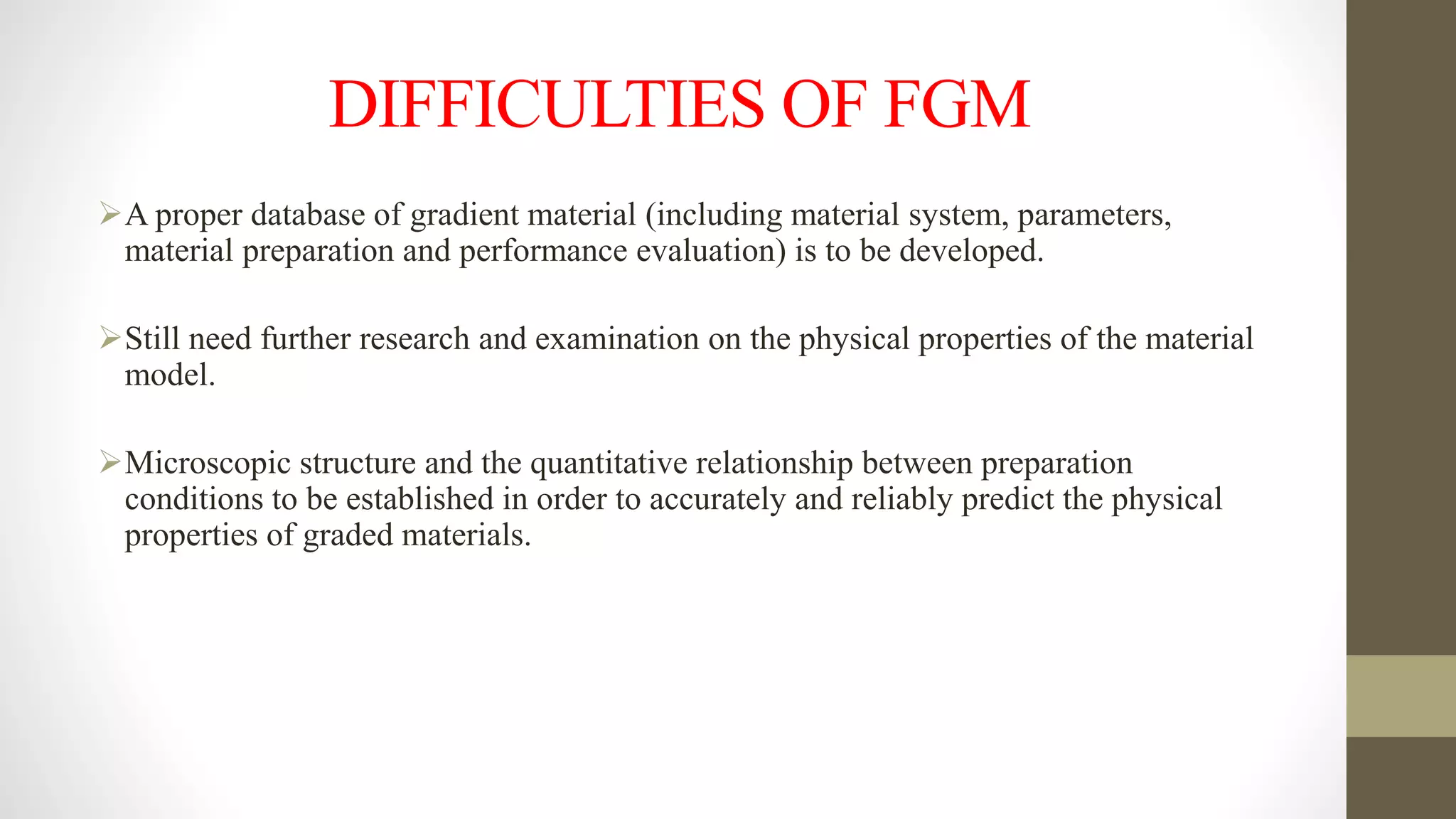 Functional graded materials | PPTX
