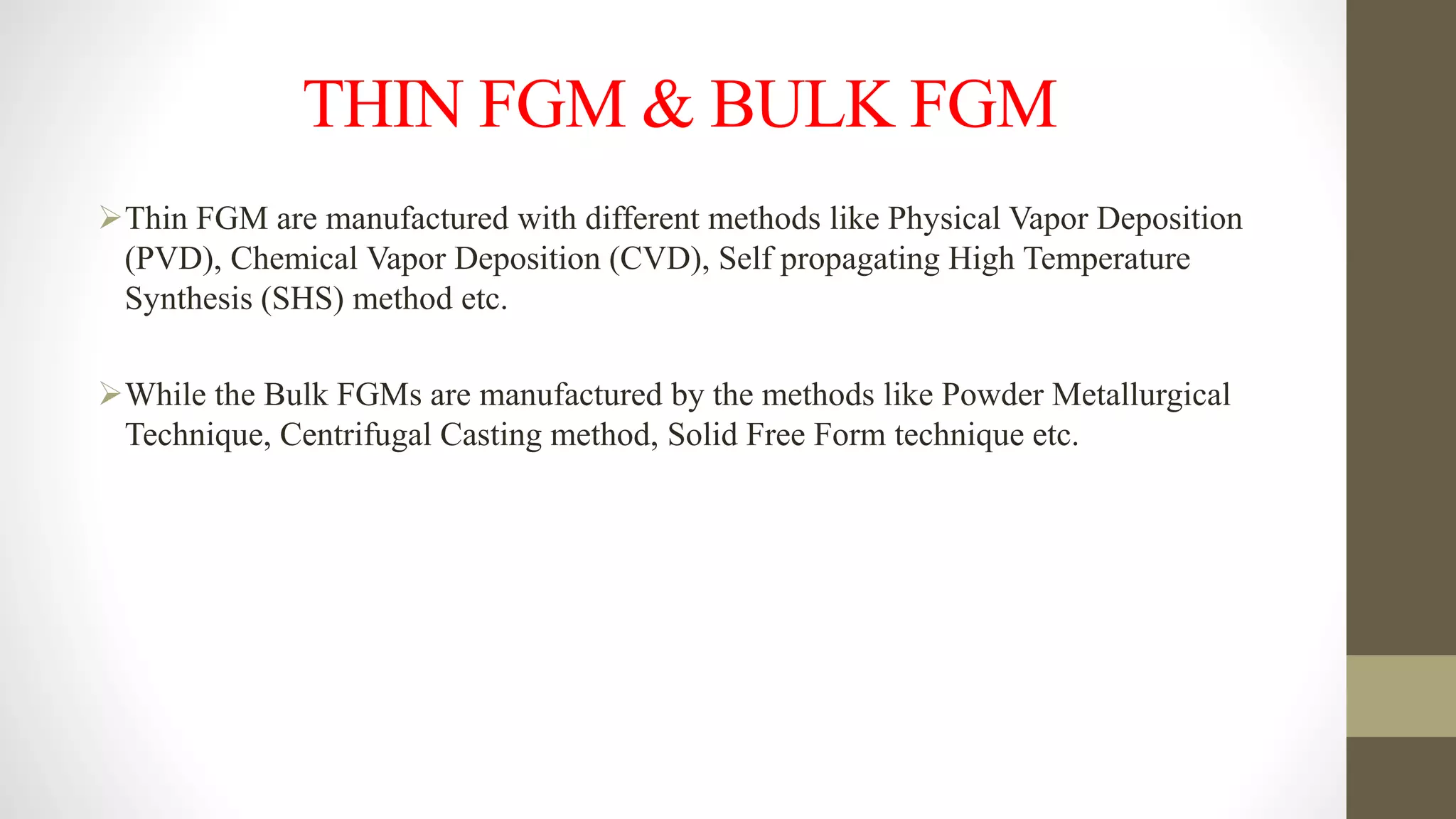 Functional graded materials | PPTX