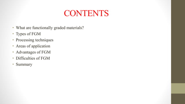 Functional graded materials | PPTX | Physics | Science