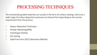 Functional graded materials | PPTX