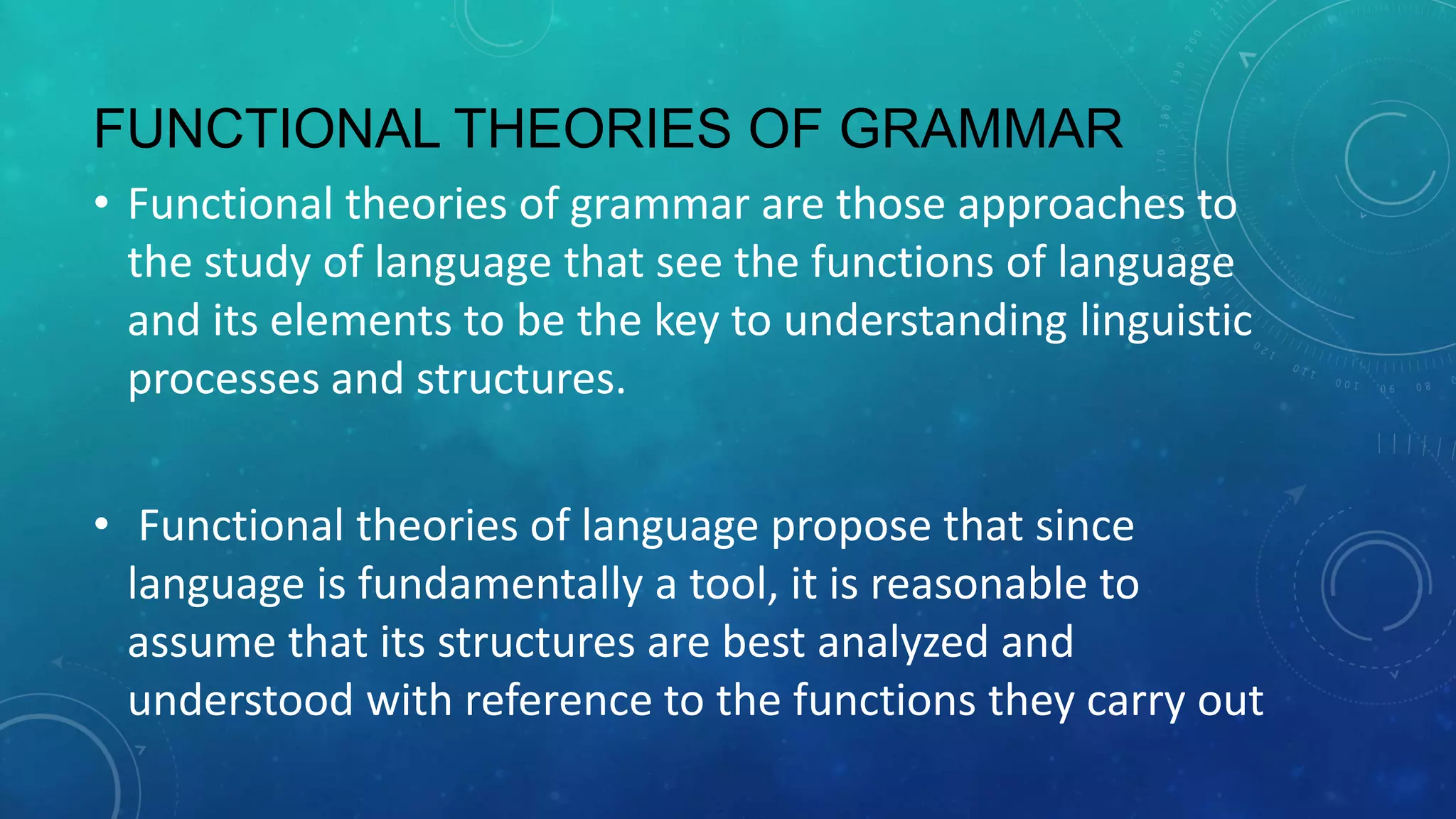 Functional grammar | PPTX
