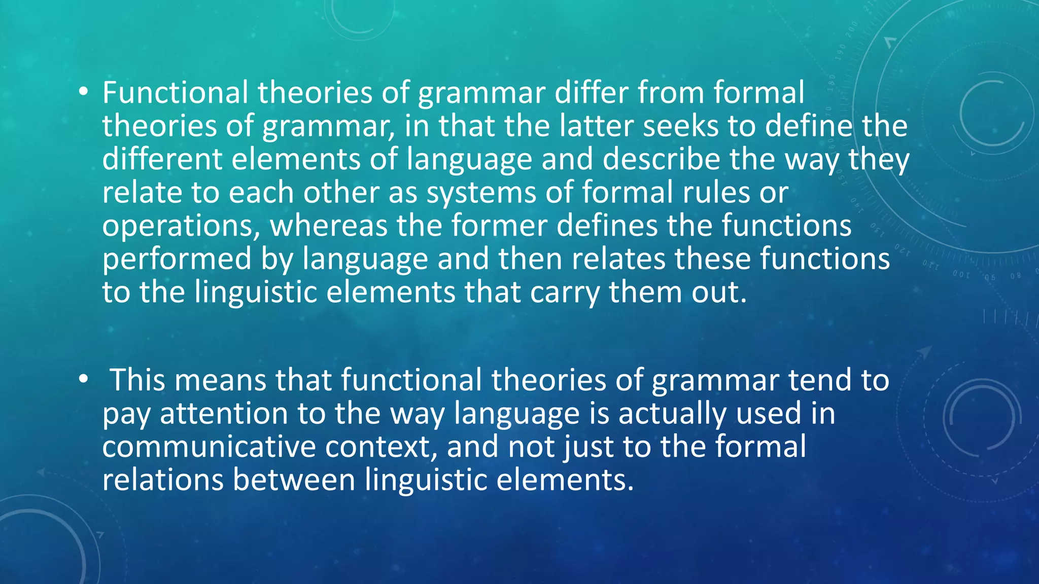 Functional grammar | PPTX