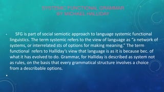 Functional grammar | PPTX