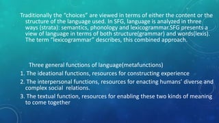 Functional grammar | PPTX