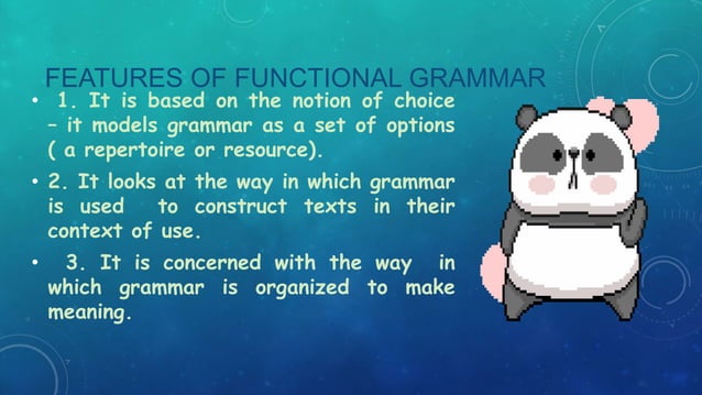 Functional grammar | PPTX