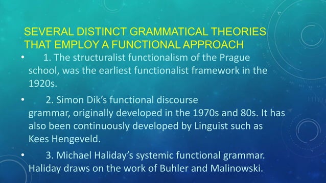 Functional grammar | PPTX