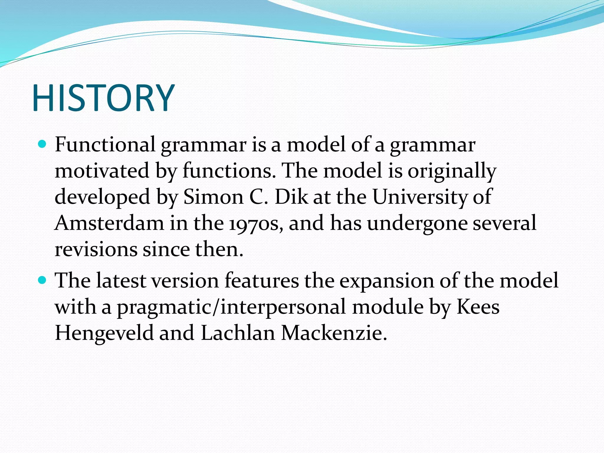 Functional grammar | PPTX