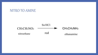 Functional group interconversion simple examples | PPTX