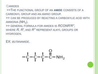 Functional group of organic compounds | PPTX