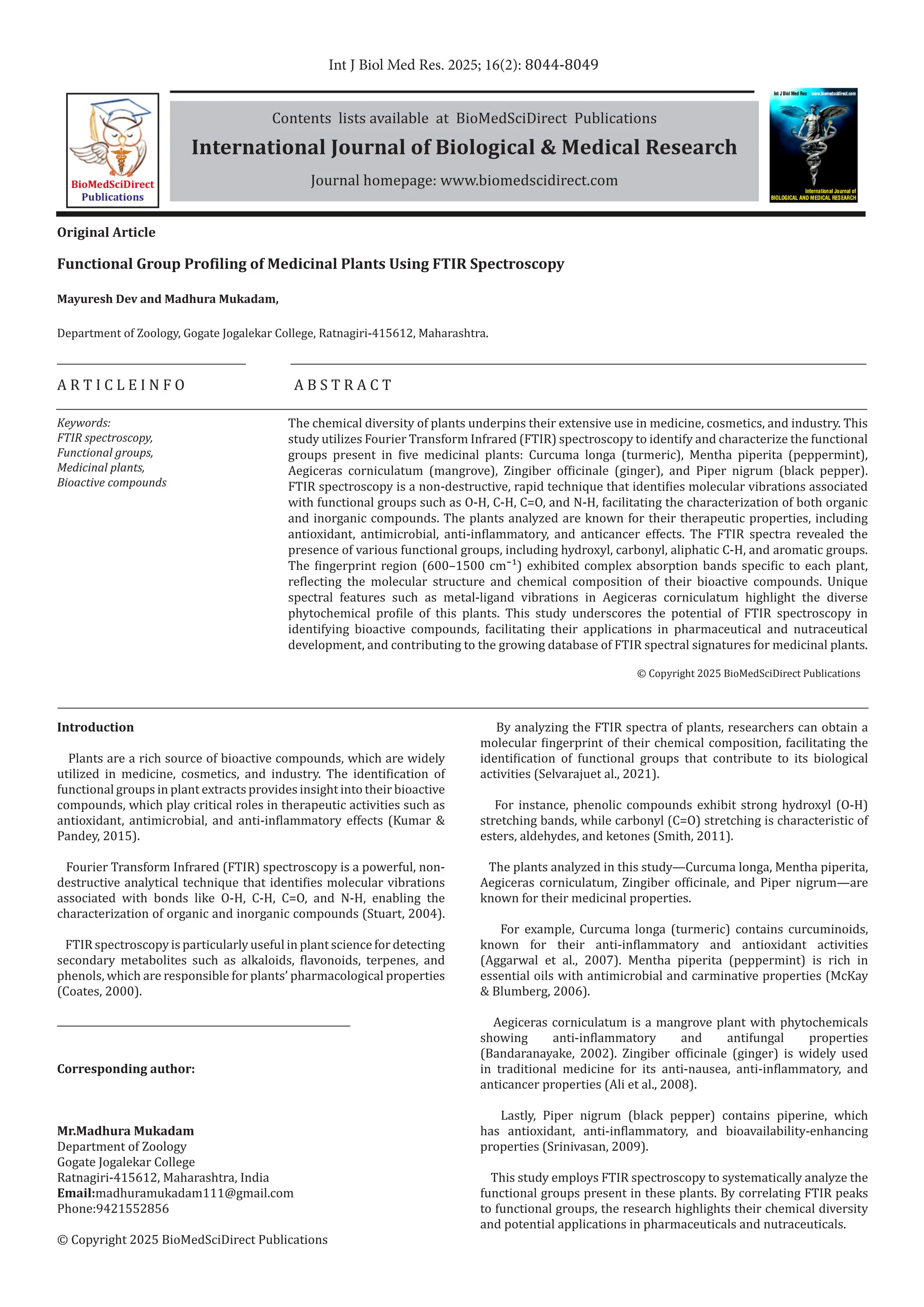 Functional Group Profiling of Medicinal Plants Using FTIR Spectroscopy.pdf