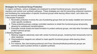 Functional Group Protection an approach to basic practice.pptx