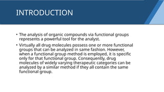 Functional groups analysis in drugs.pptx