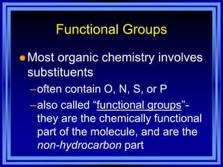 Presentation of Functional Groups & Org Reactions.ppt