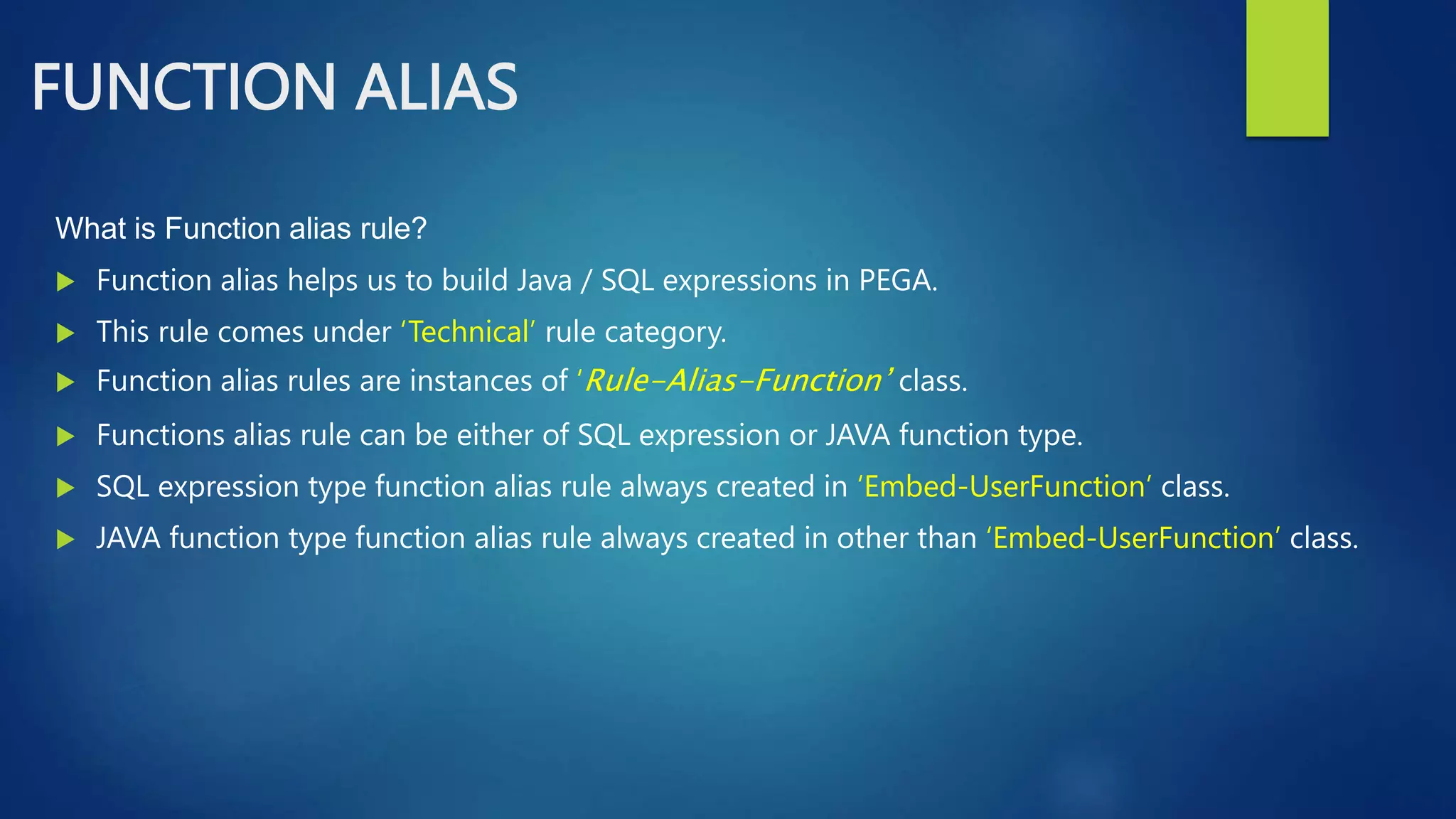Function Alias POC.pptx | Databases | Computer Software and Applications