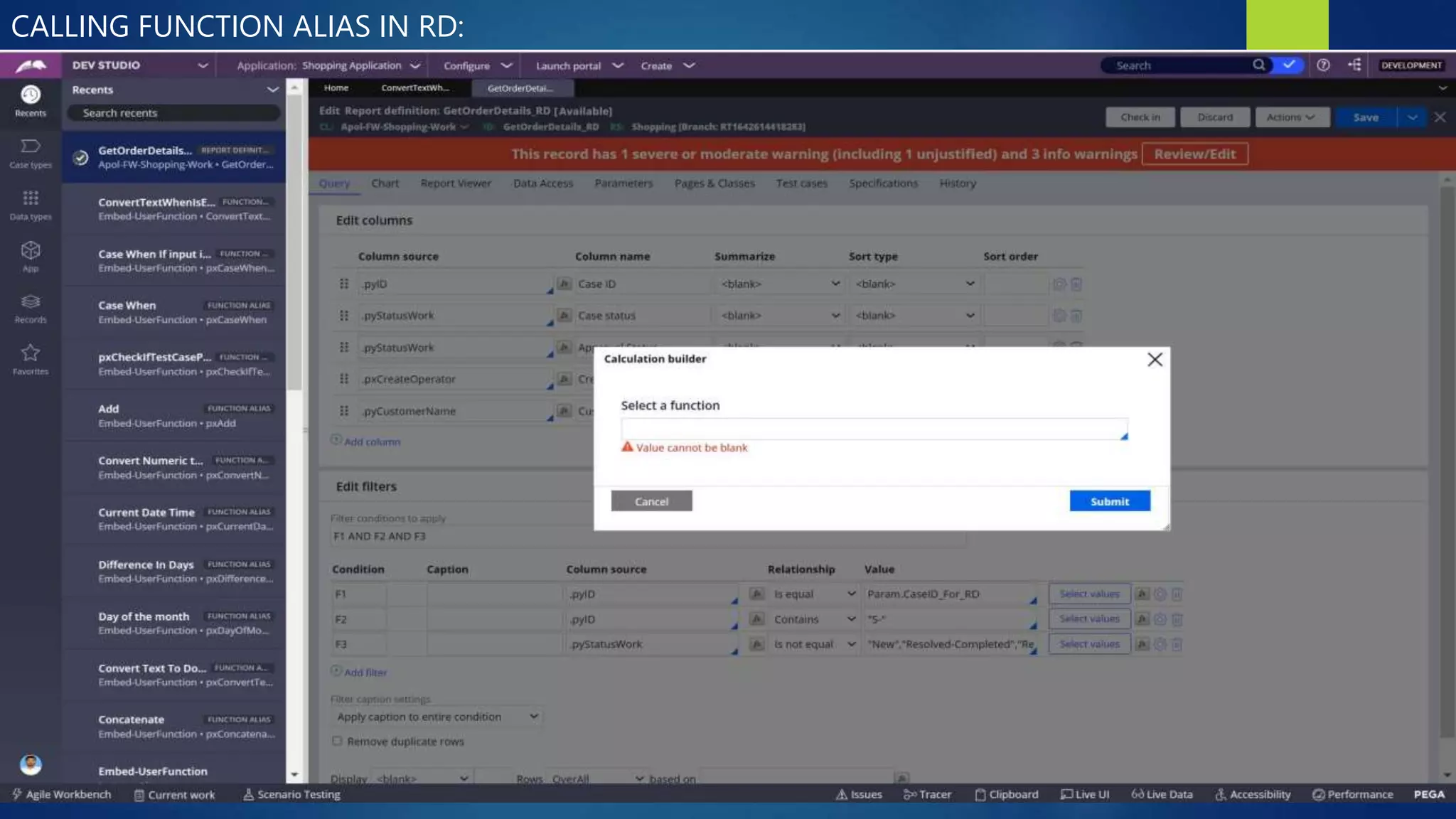 Function Alias POC.pptx | Databases | Computer Software and Applications