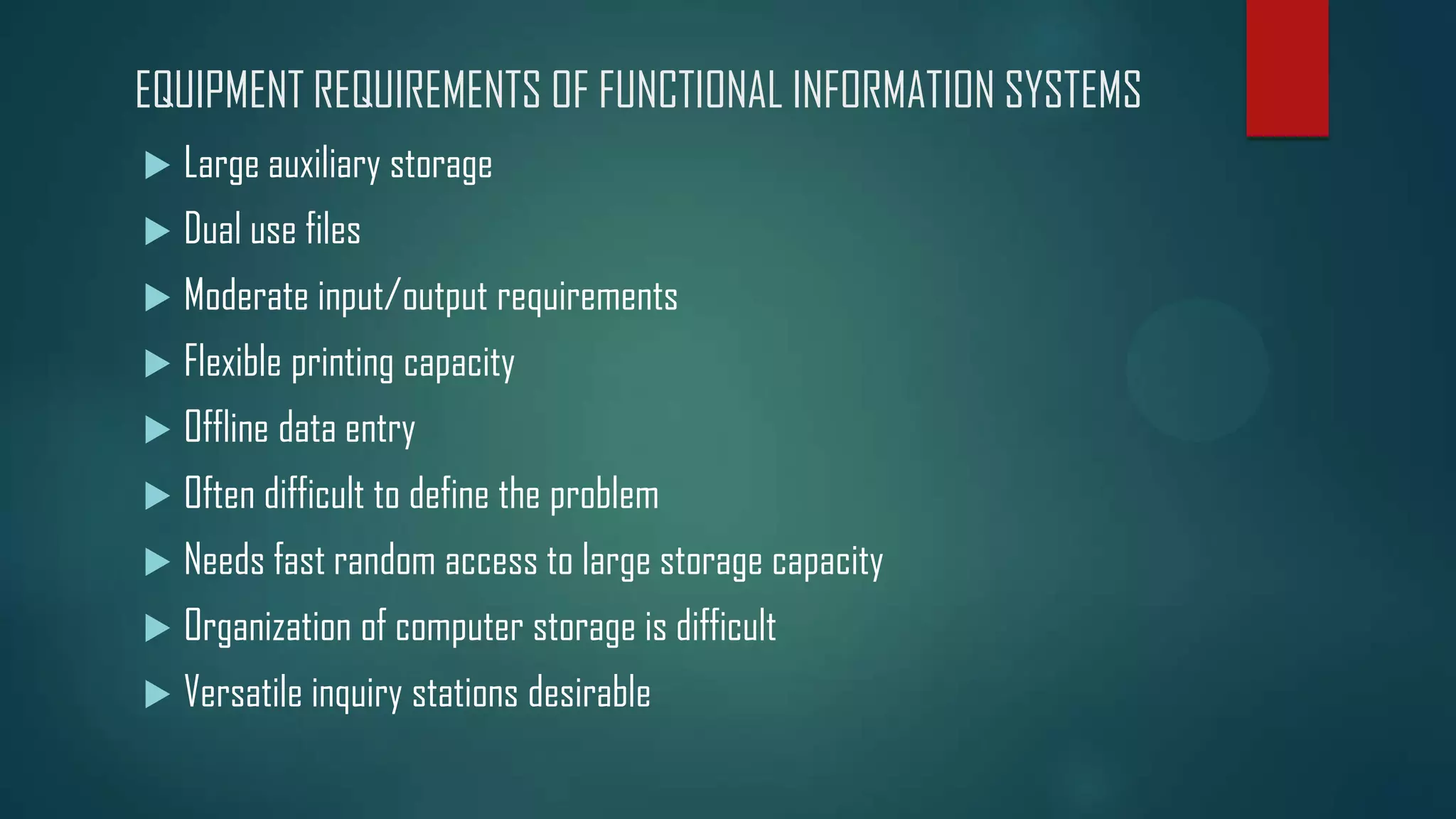 Functional information system | PPTX