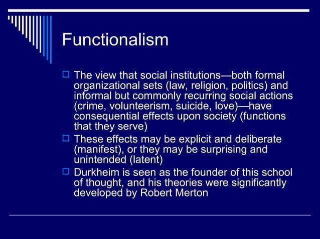 Functionalism | PPT