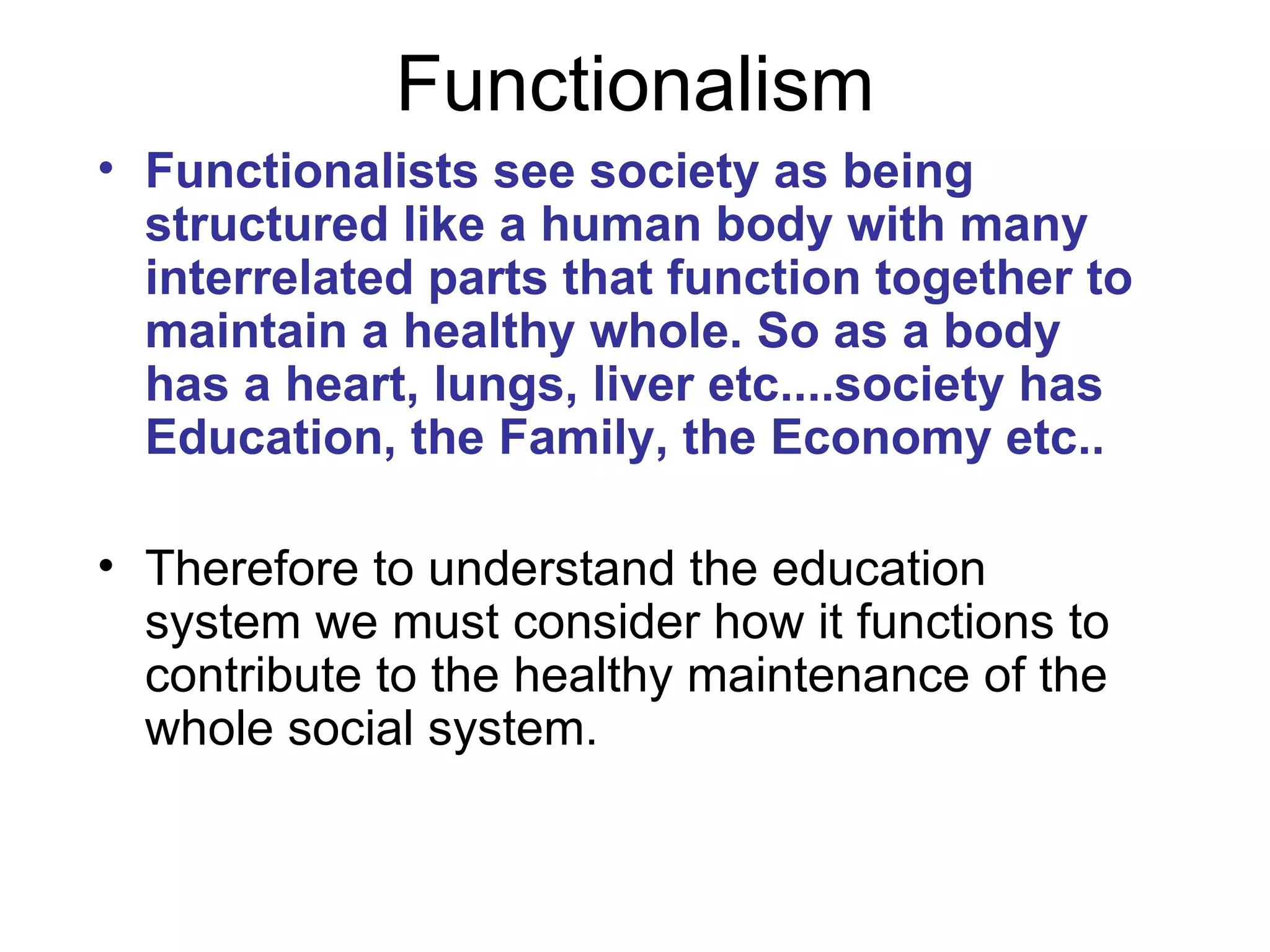 Functionalism | PPT