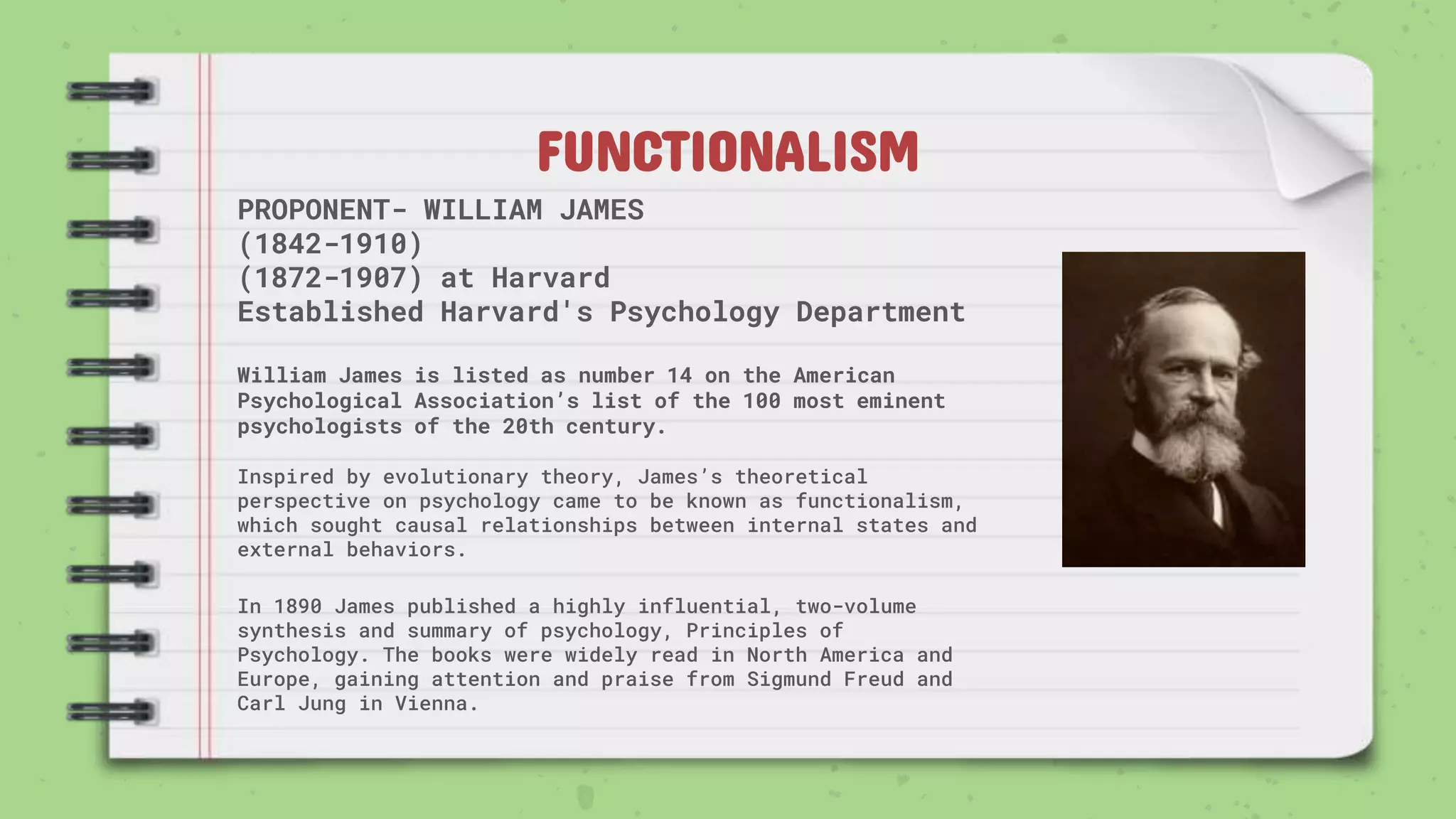 William James' Functionalism | PPTX