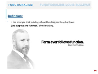 Functionalism- Louis sullivan by awder omer | PDF