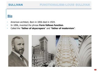 Functionalism- Louis sullivan by awder omer | PDF