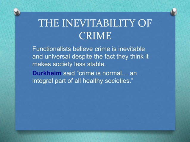 Functionalism on Crime and Deviance | PPTX