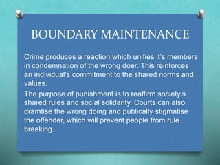 Functionalism on Crime and Deviance | PPTX