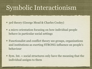 Symbolic Interactionism & Feminism | PPT