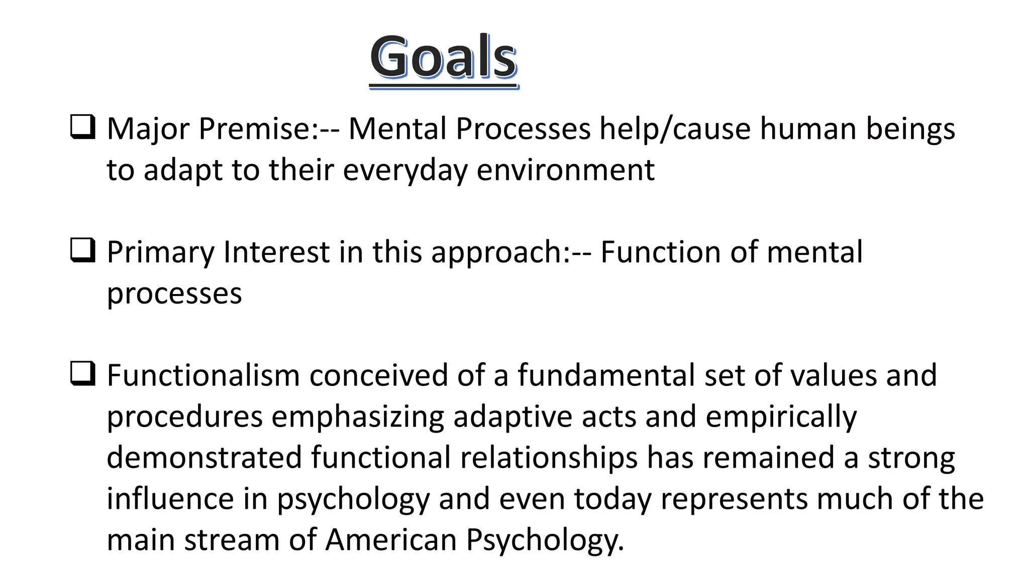 Functionalism in Psychology | PPTX