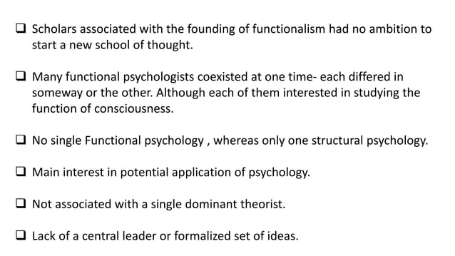 Functionalism in Psychology | PPTX | Science