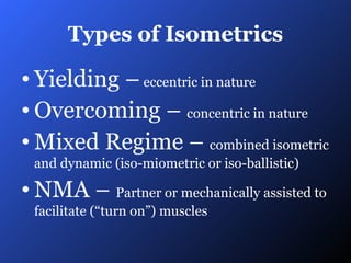 Functional Isometric Training For Sport Hc Print Version | PPT