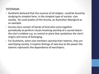 Functionalist theories of religion | PPTX