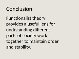 Functionalist Theory .pptxaaaaaaaaaaaaaa | PPT