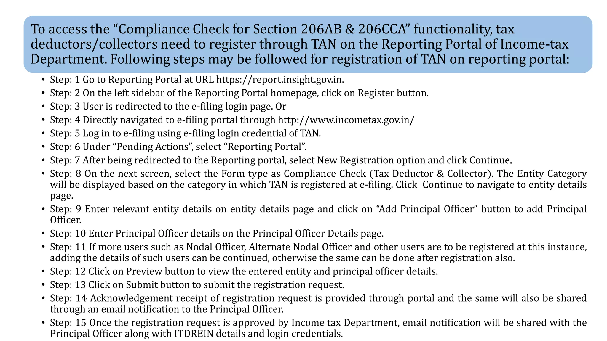 Functionality on section 206ab and 206cca | PPTX