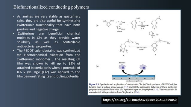 Functionalized Conducting polymers.pptx | Chemistry | Science