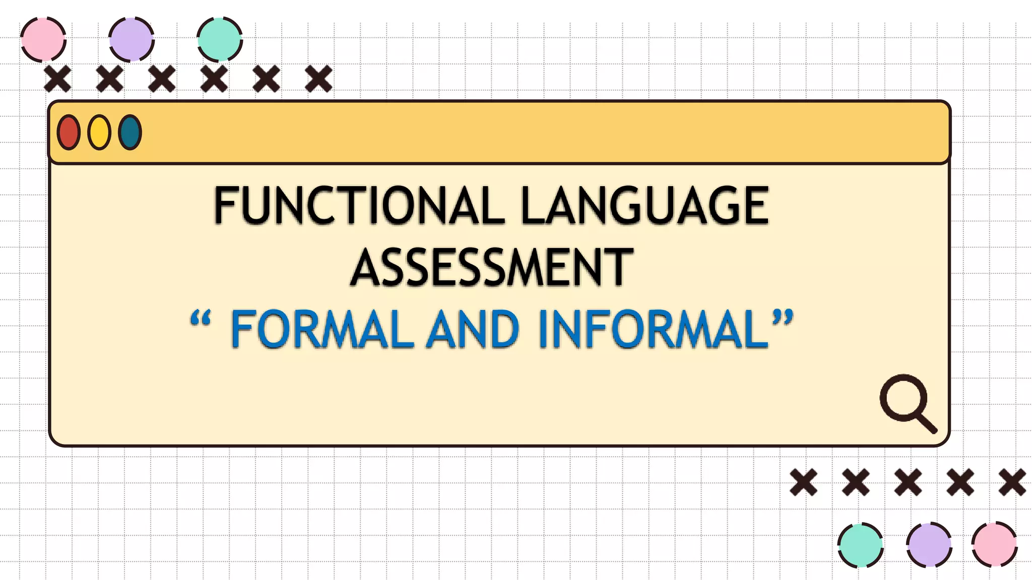 FUNCTIONAL LANGUAGE ASSESSMENT.pptx | Standardized Testing ...