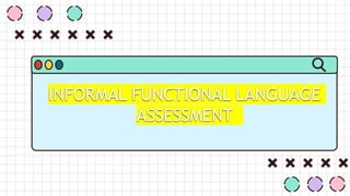 FUNCTIONAL LANGUAGE ASSESSMENT.pptx | Standardized Testing ...