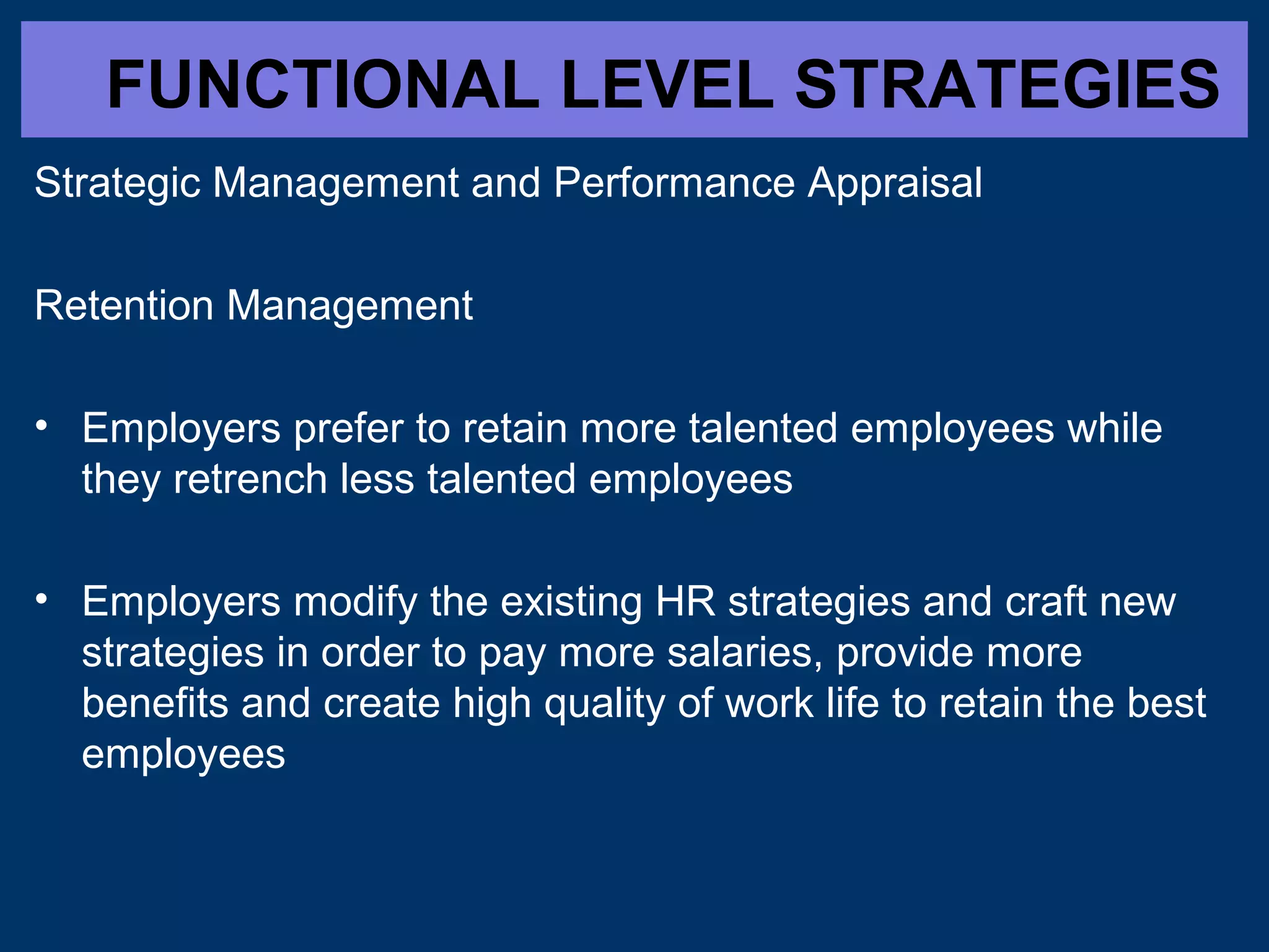 Functional level strategies | PPT