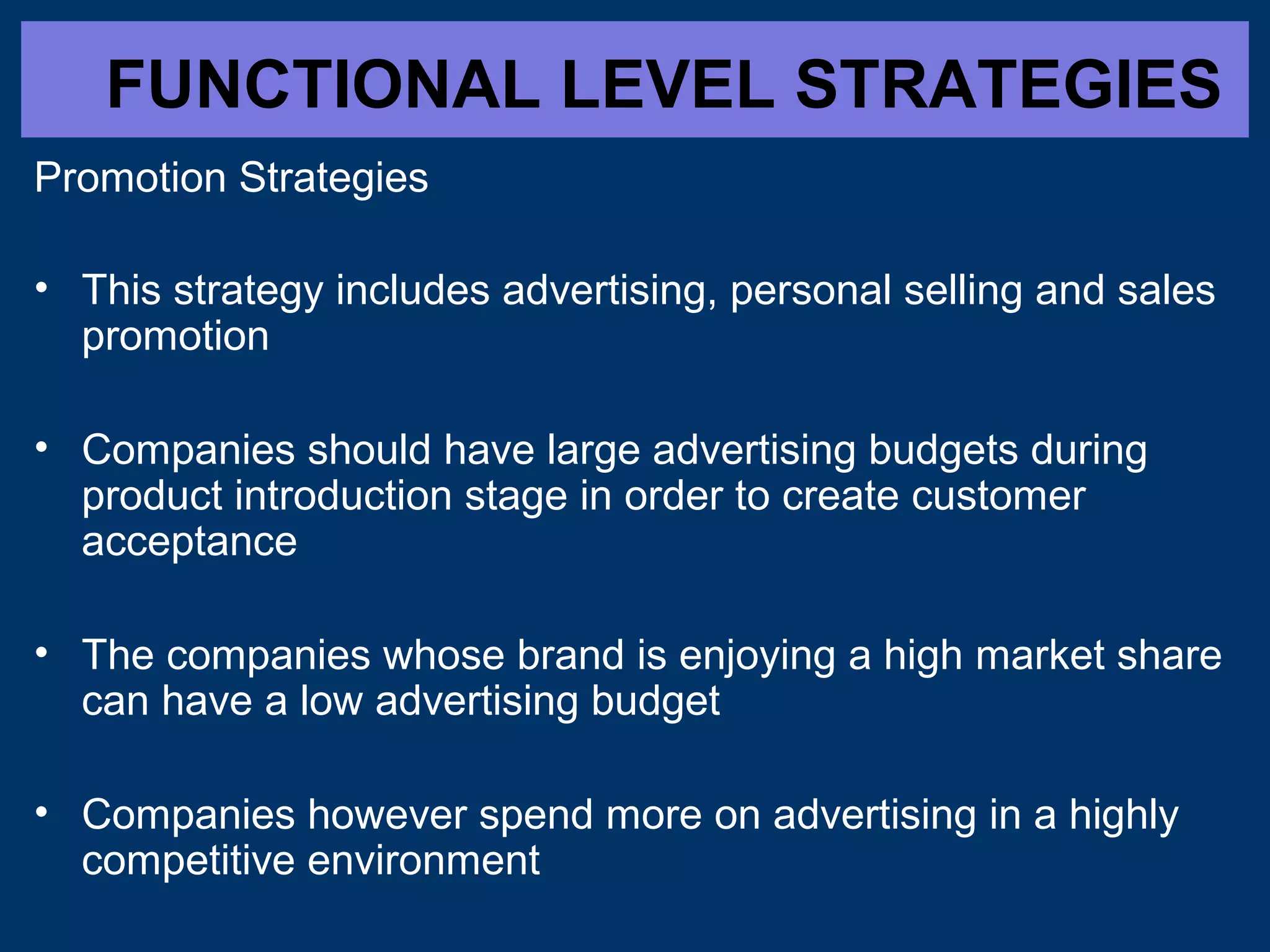 Functional level strategies | PPT