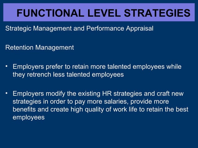Functional level strategies | PPT