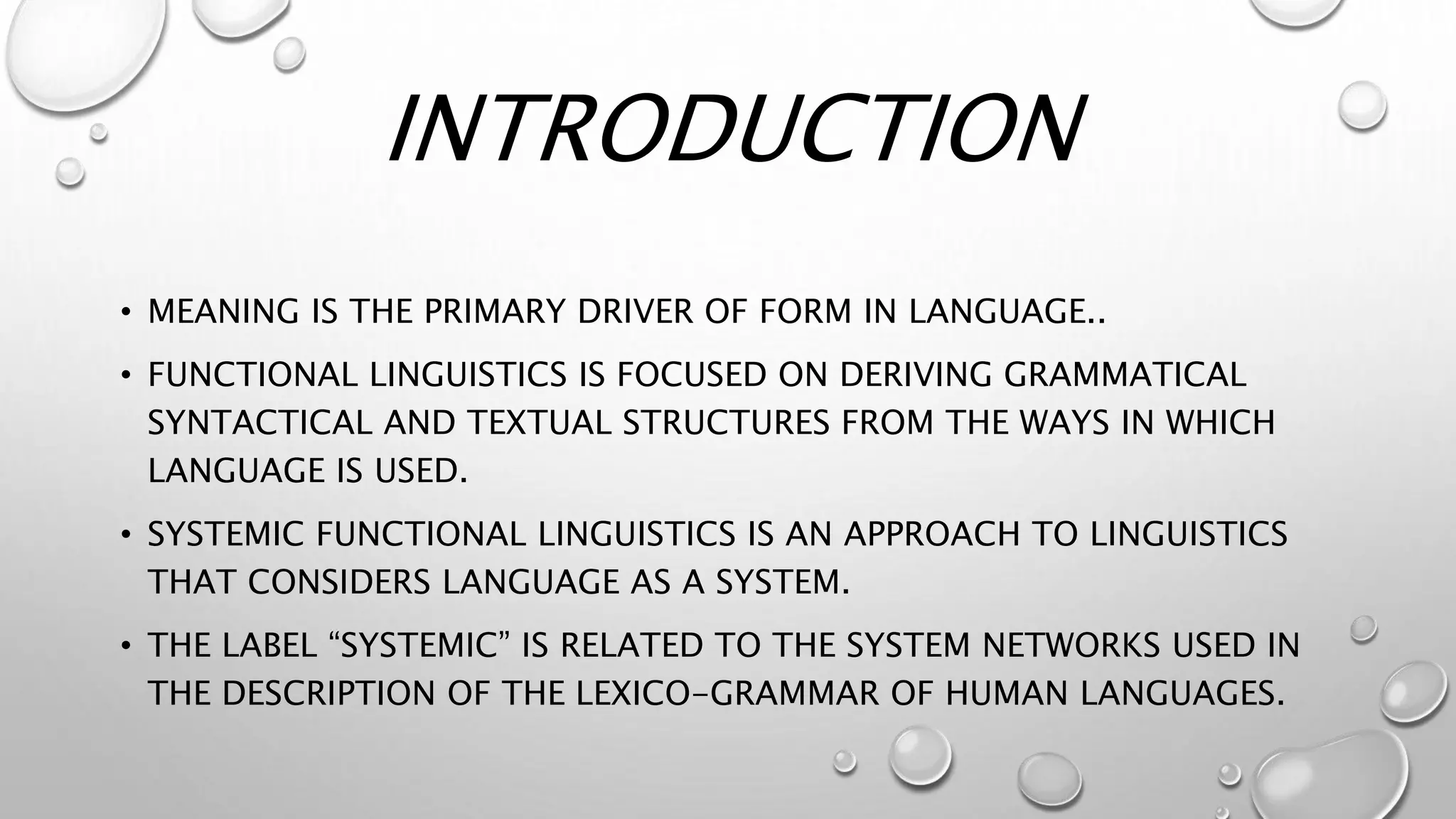 Functional linguistics | PPTX