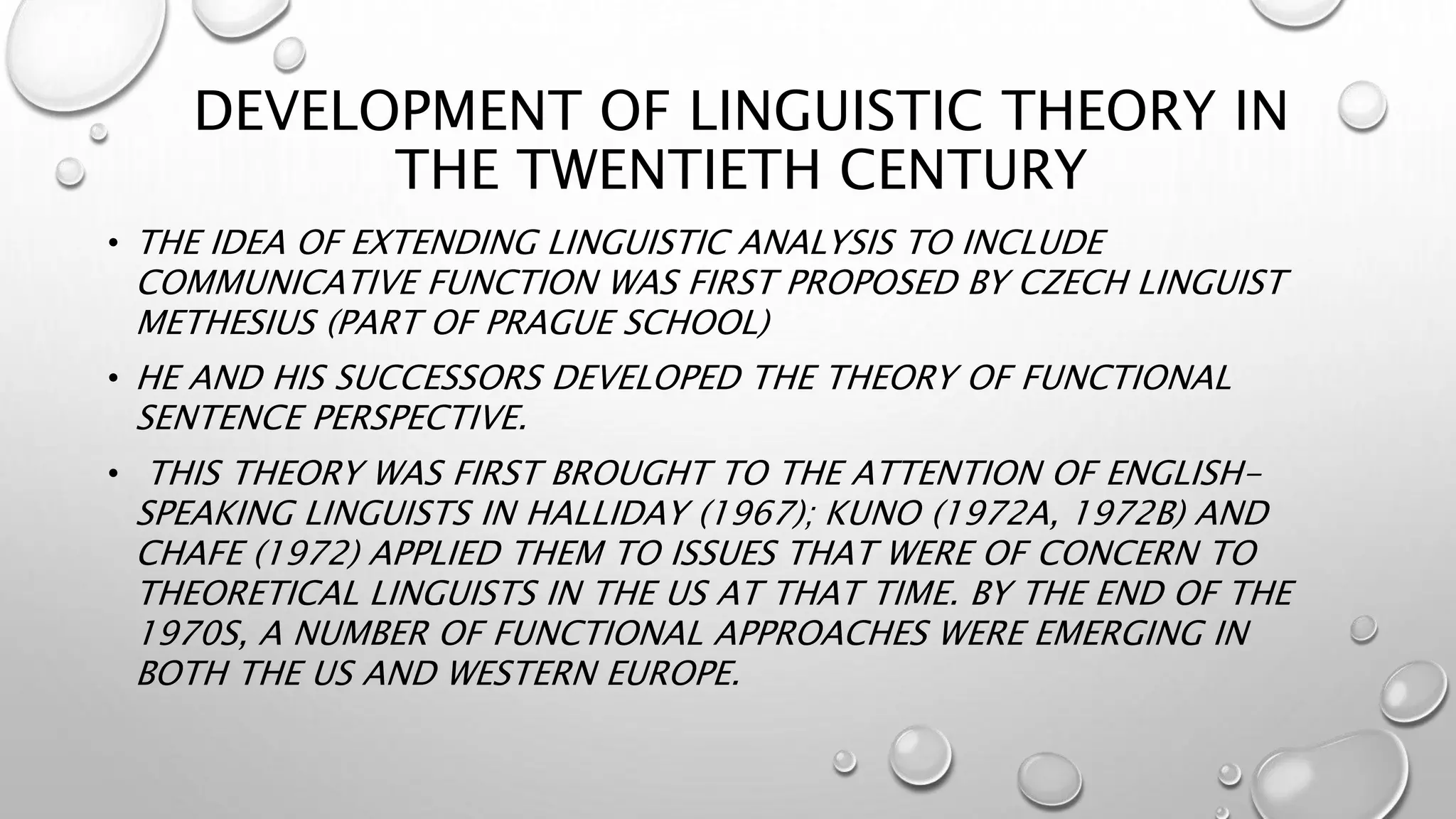 Functional linguistics | PPTX