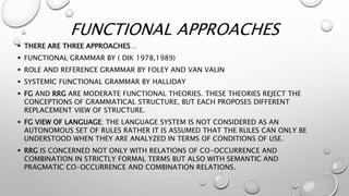 Functional linguistics | PPTX