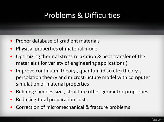Functionally graded materials (FGM) - an overview | PDF | Physics | Science