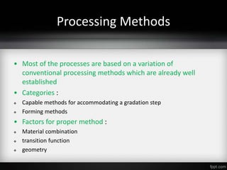 Functionally graded materials (FGM) - an overview | PDF