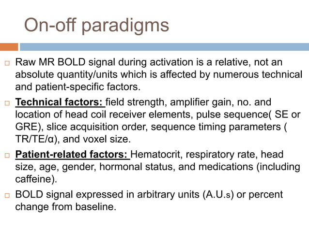 Functional magnetic resonance imaging-fMRI | PPTX