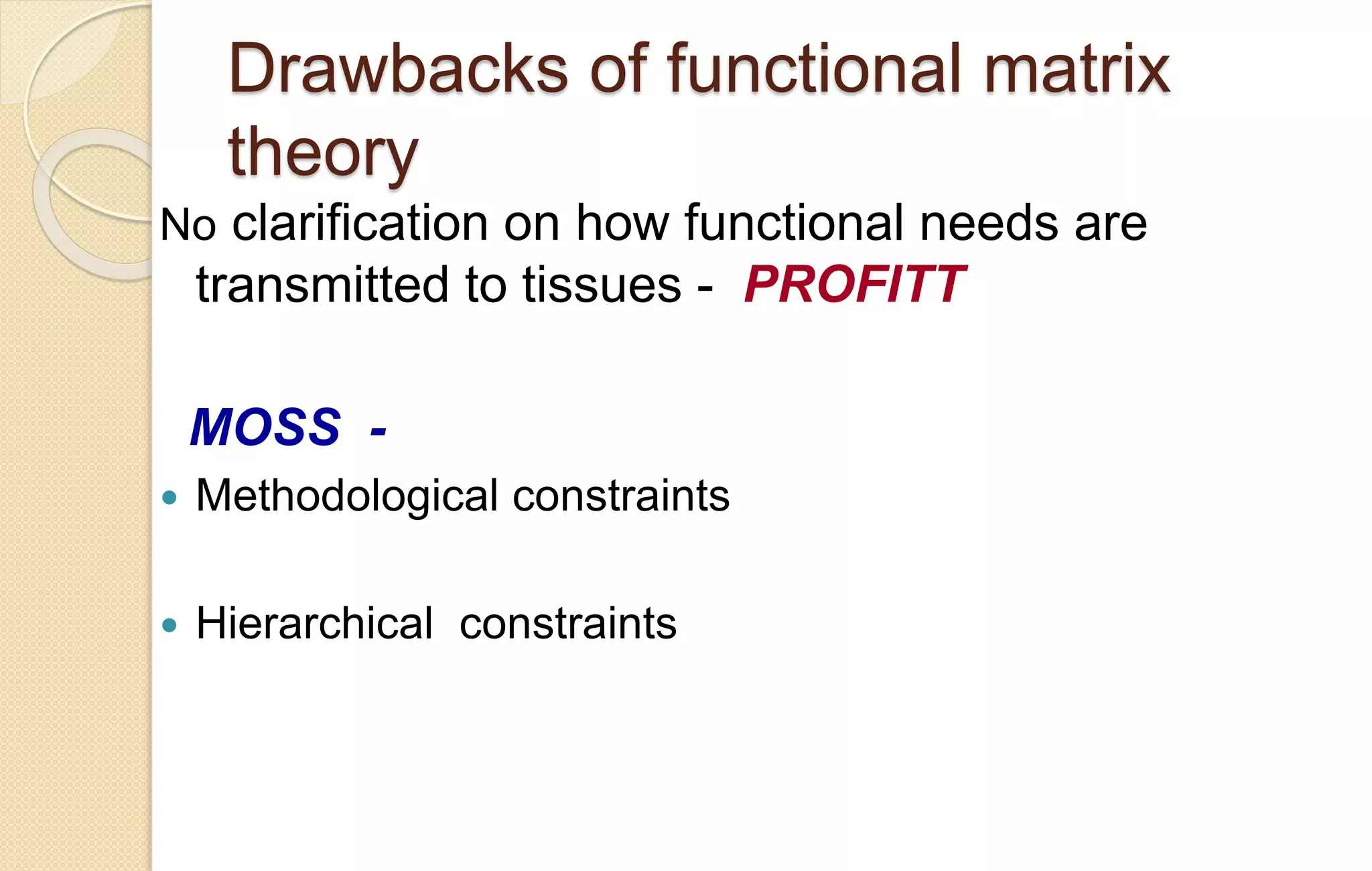 Functional matrix revisited | PPTX