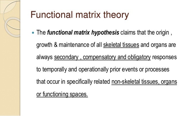 Functional matrix revisited