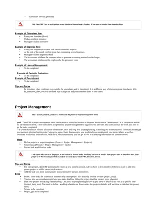 OpenERP Functional Memento | PDF